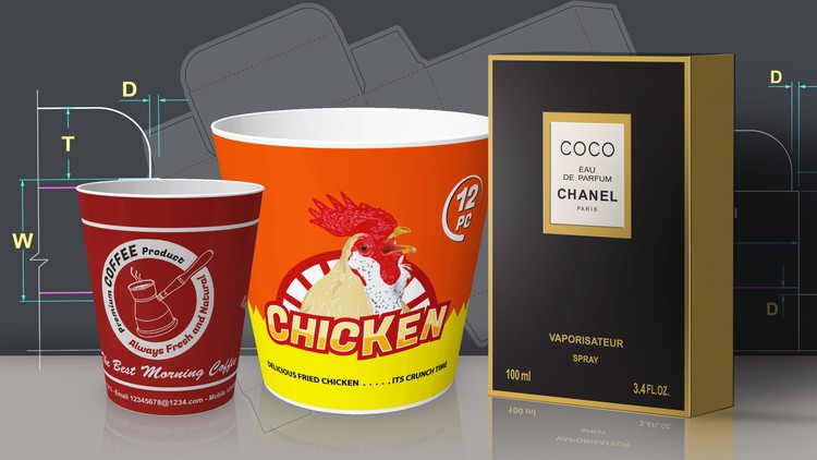 Learn Packaging Design From Scratch Illustrator & CorelDraw Learn Packaging Design From Scratch Illustrator & CorelDraw