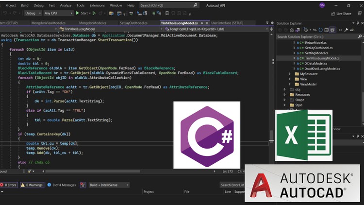 Learn Autocad API with C# - MVVM - WPF Learn Autocad API with C# - MVVM - WPF